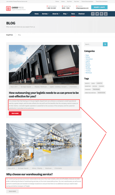 How to change blog excerpt length - ProteusThemes