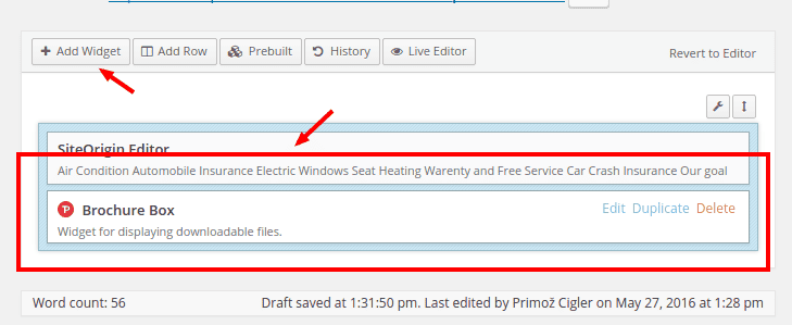 How to add Brochure Box in the portfolio sidebar? - ProteusThemes