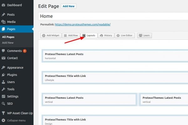 How to set up Grid Layout in the Readable theme like on medium.com ...